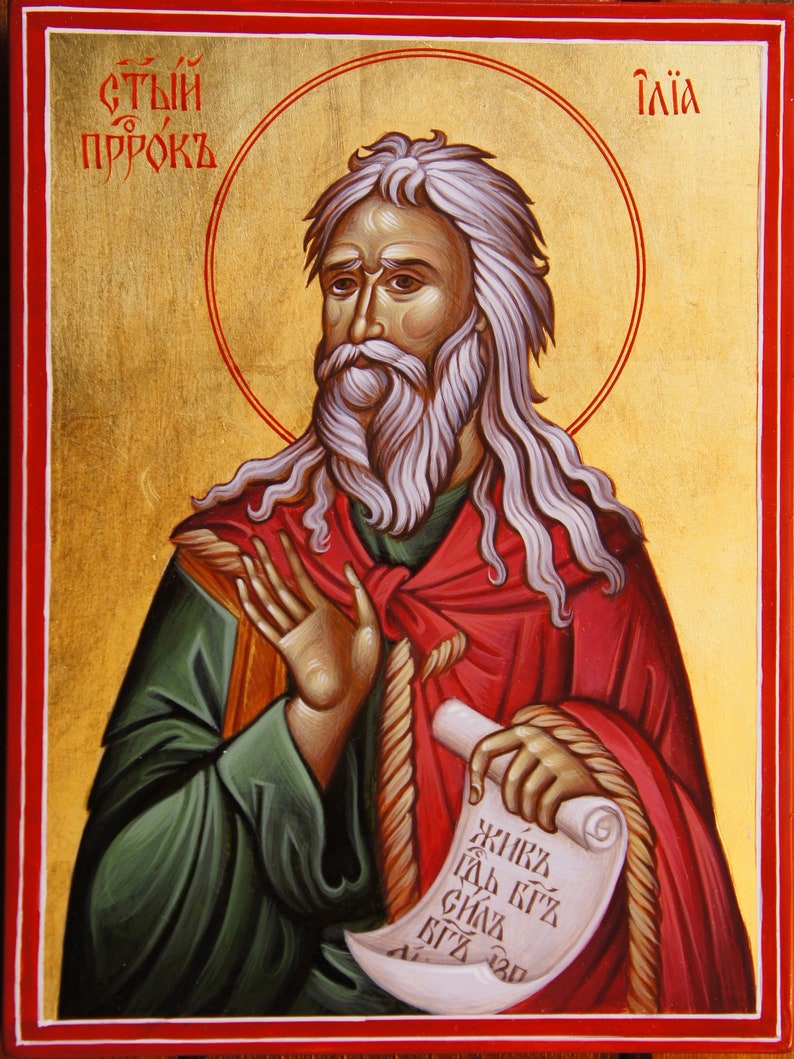 Saint Prophète Elie Saint Elie Peint à la main Icône orthodoxe | Etsy ...