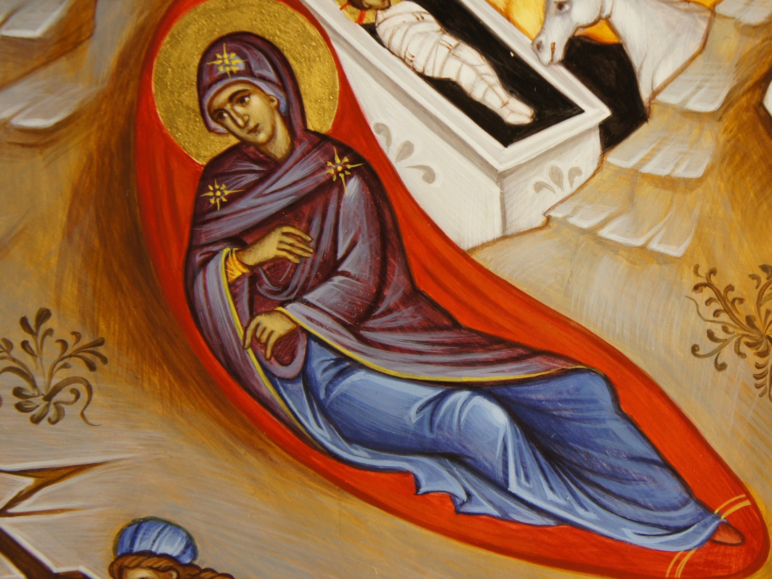 Nativity of Jesus Christ Icon Nativity Icon Hand Painted | Etsy