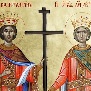 Sts Constantine Icon and Helen Icon Saint Constantine Icon Saint Helena ...