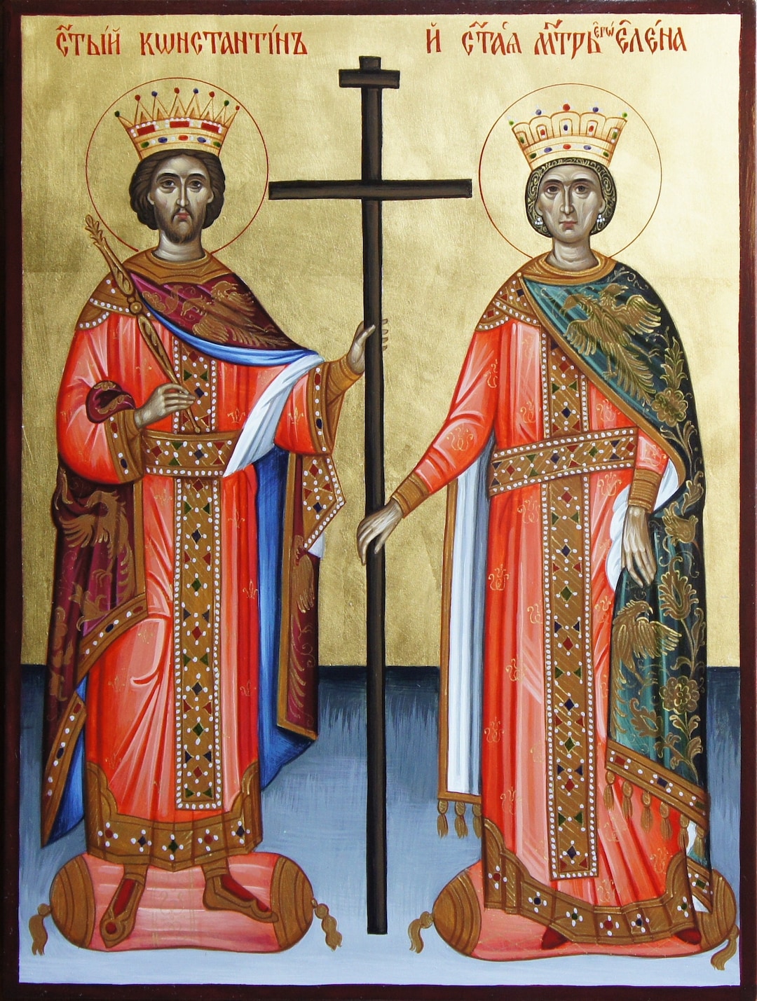 Sts Constantine Icon and Helen Icon Saint Constantine Icon Saint Helena ...
