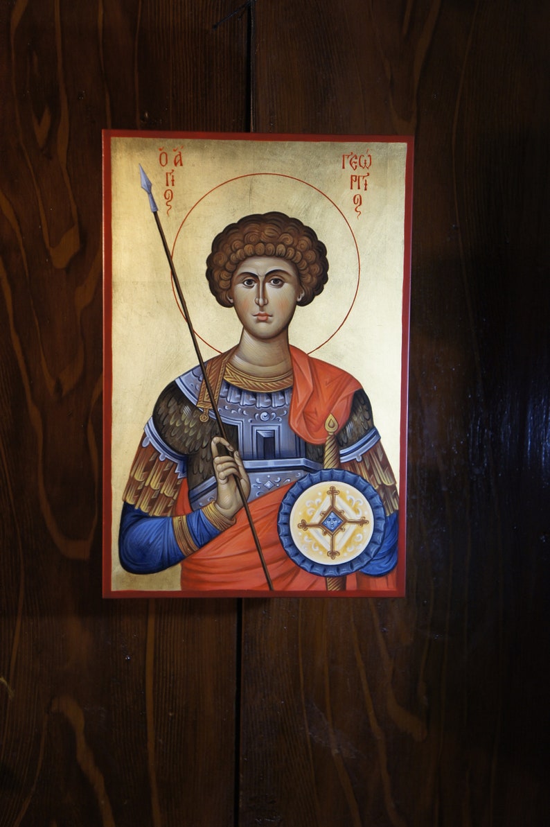 Saint George Icon St George Icon Hand Painted Orthodox Icon - Etsy