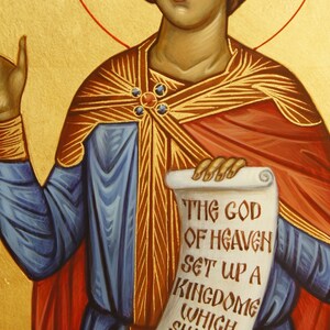 Prophet Daniel Holy Prophet Daniel Icon Hand Painted Orthodox Byzantine ...