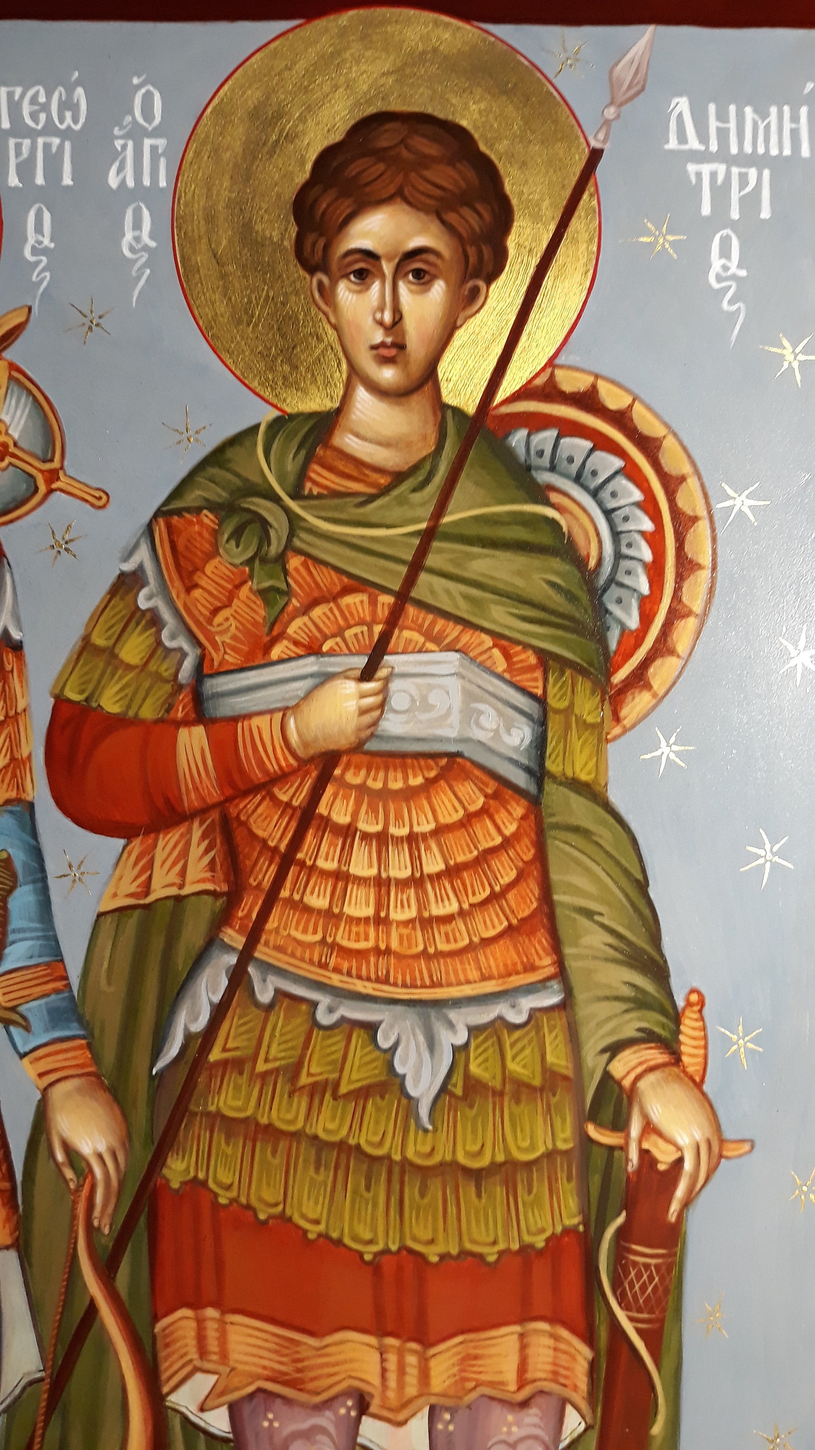 St George Icon St Demetrios Icon Hand Painted Orthodox Icon | Etsy