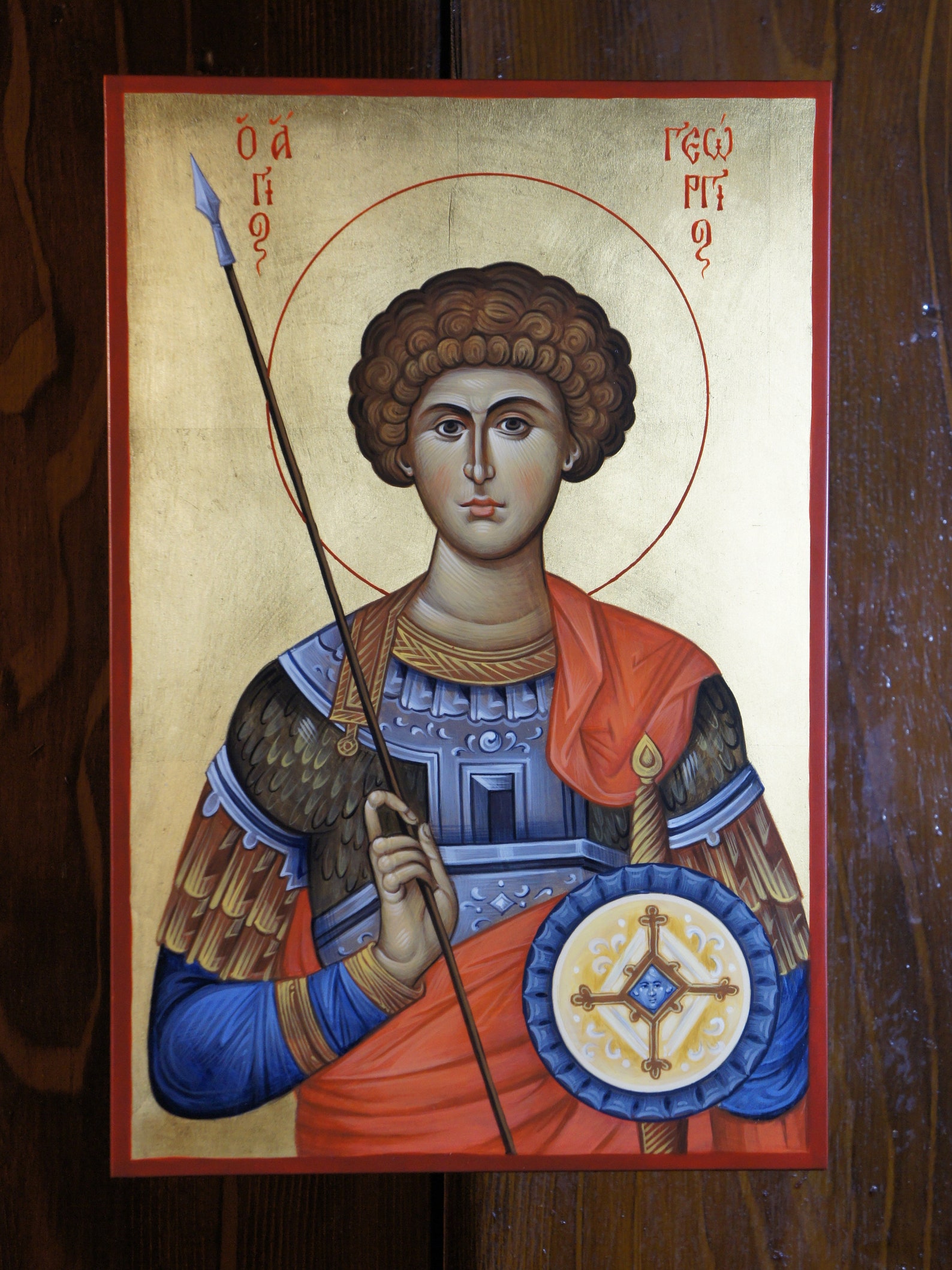 Saint George Icon St George Icon Hand Painted Orthodox Icon Warrior ...