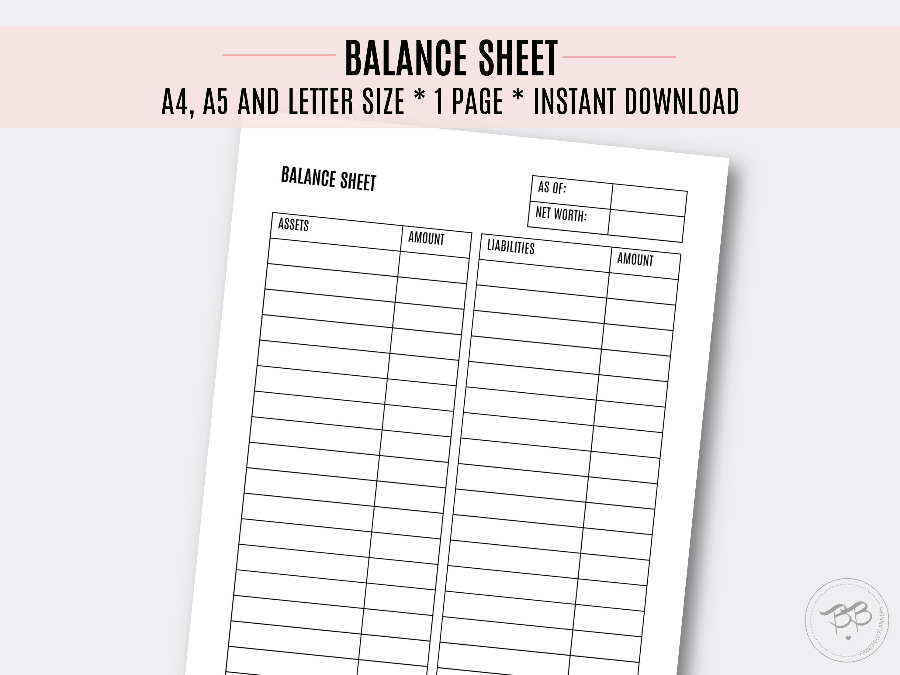 Design & Templates Paper Stationery Printable Bank Balance Log ...