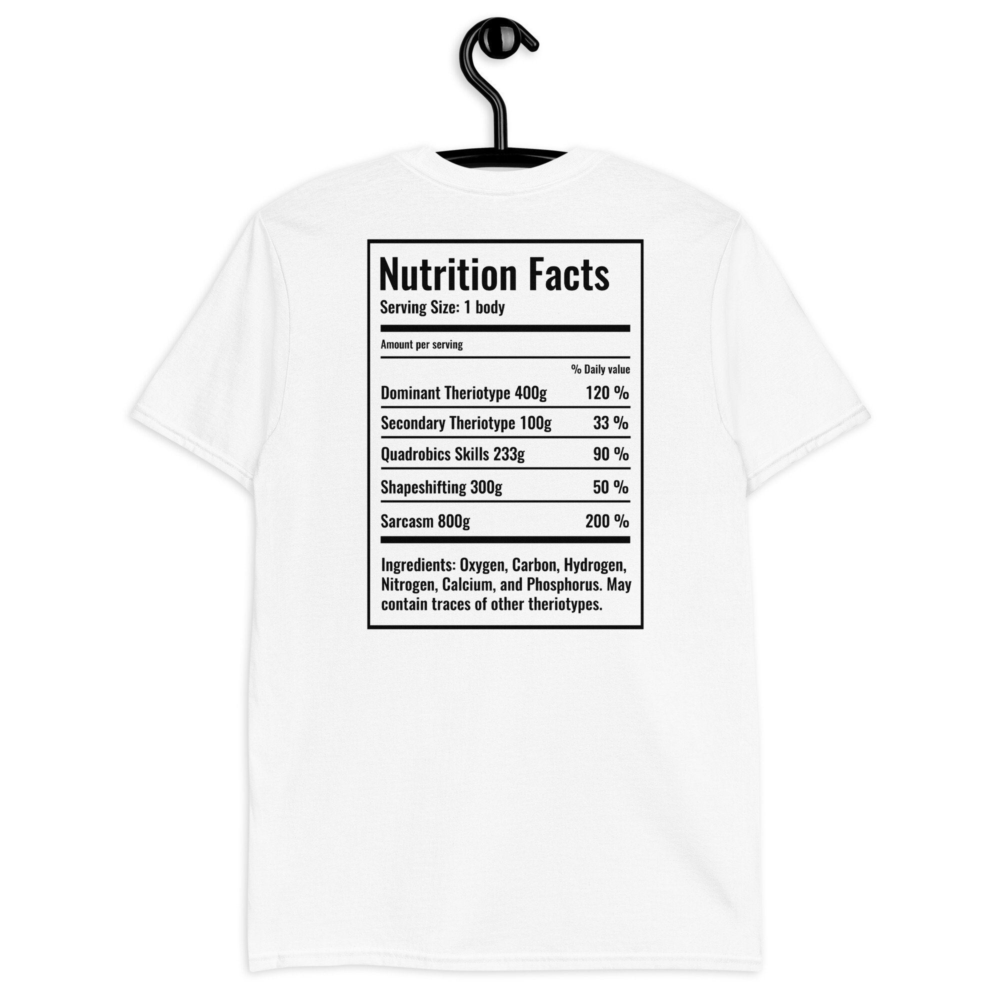 Therian Shirt, Polytherian Nutrition Facts - Etsy