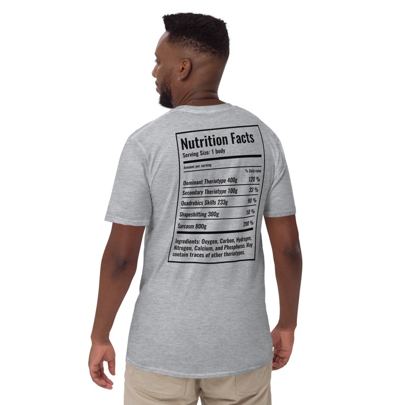 Therian Shirt, Polytherian Nutrition Facts - Etsy