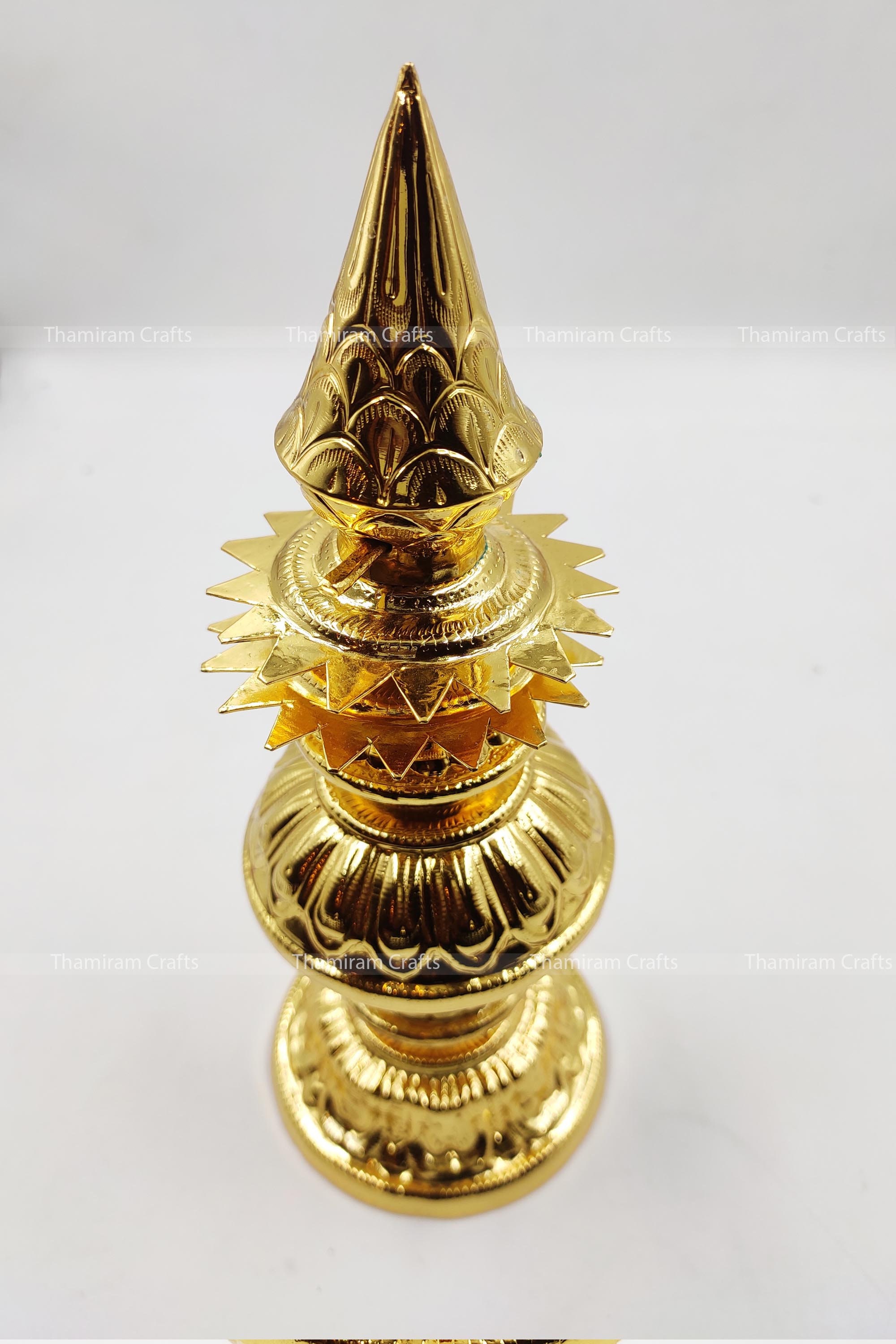 9 Gold Plated Kalasam for Home Pooja Mandir Gold Plated Gopura Kalasam ...