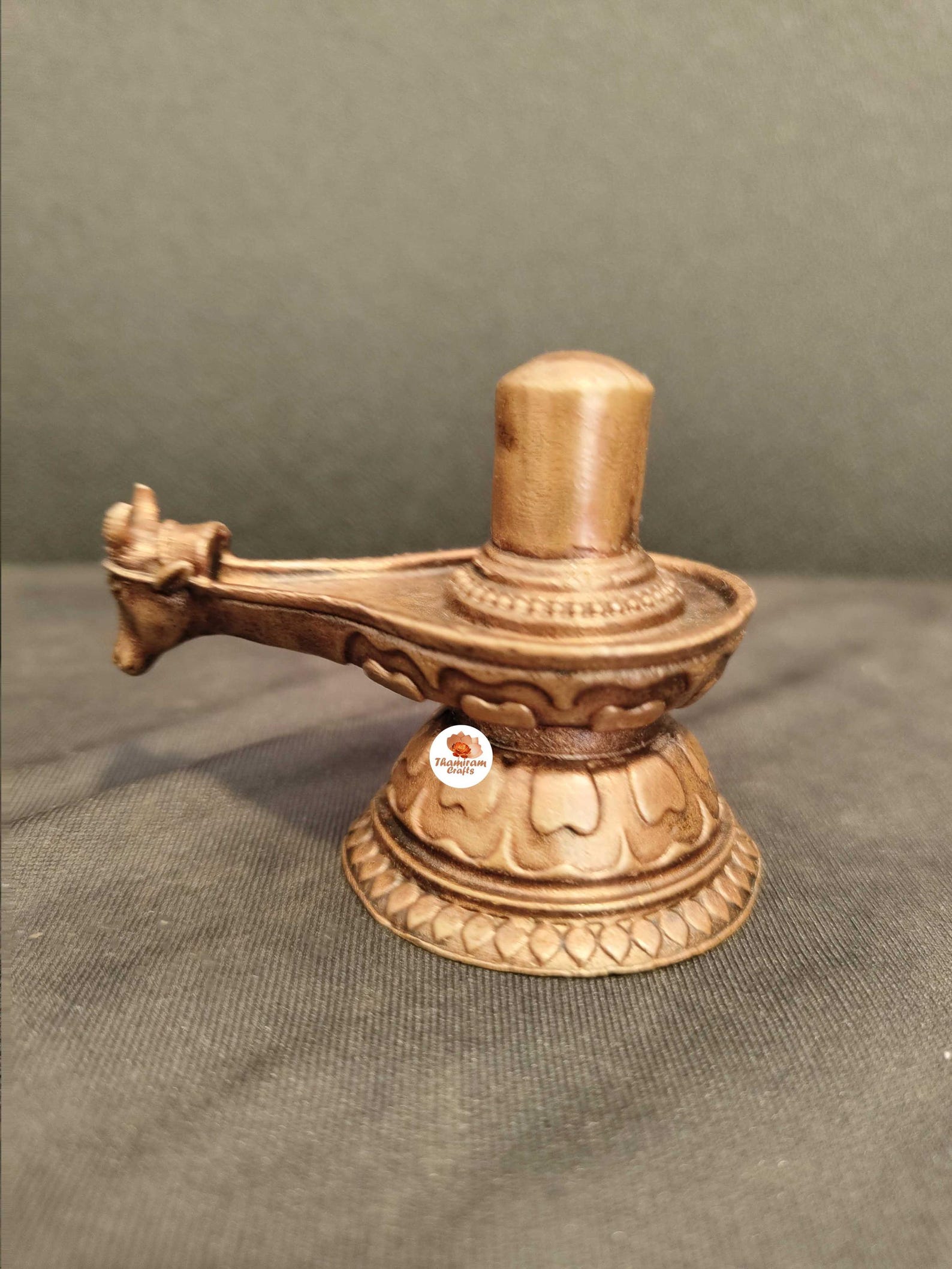 Copper Hindu God Statue Set – Murugar, Ganesh & Lingam Decorative Pooja ...