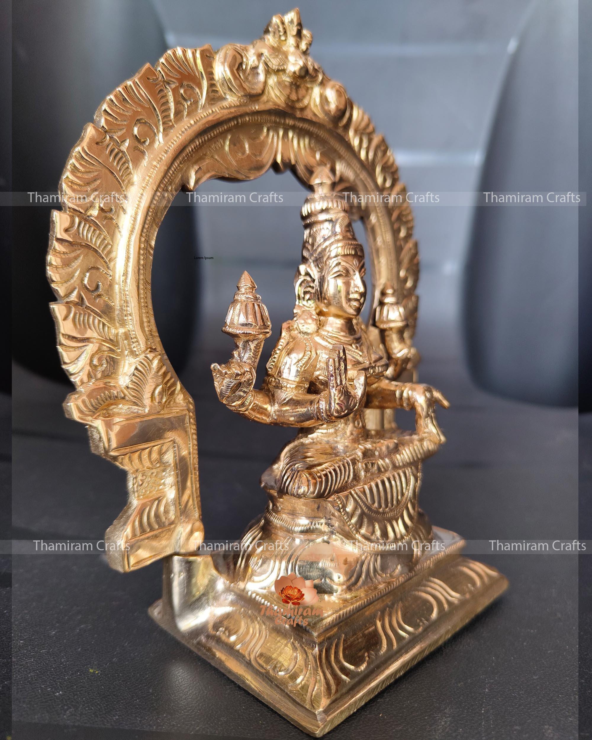 6 Panchalogam Goddess Mahalakshmi Amman With Prabhai, Mahalakshmi Amman ...