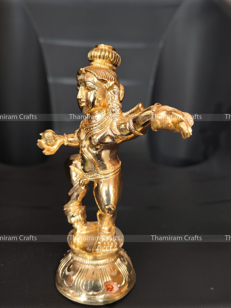 Buy Panchalogam Kalinga Narthana Krishnar & Andal 5 Inch Statue Online ...