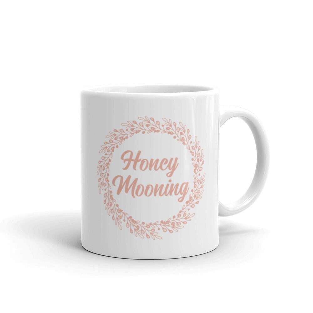 Wedding Gift - Honey Mooning Mug With Wreath Decoration - Honeymoon Tea ...