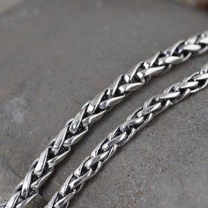 6/8MM Sterling Silver Rope Chain Braceletmens - Etsy