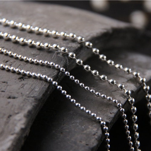 Sterling Silver Ball Chain Only - Etsy