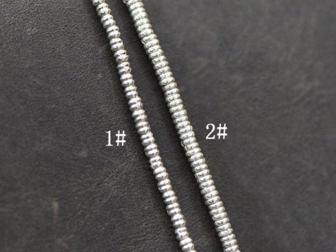 50pcs Sterling Silver Mini Beads,silver Spacer Beads, Silver Small Tube ...