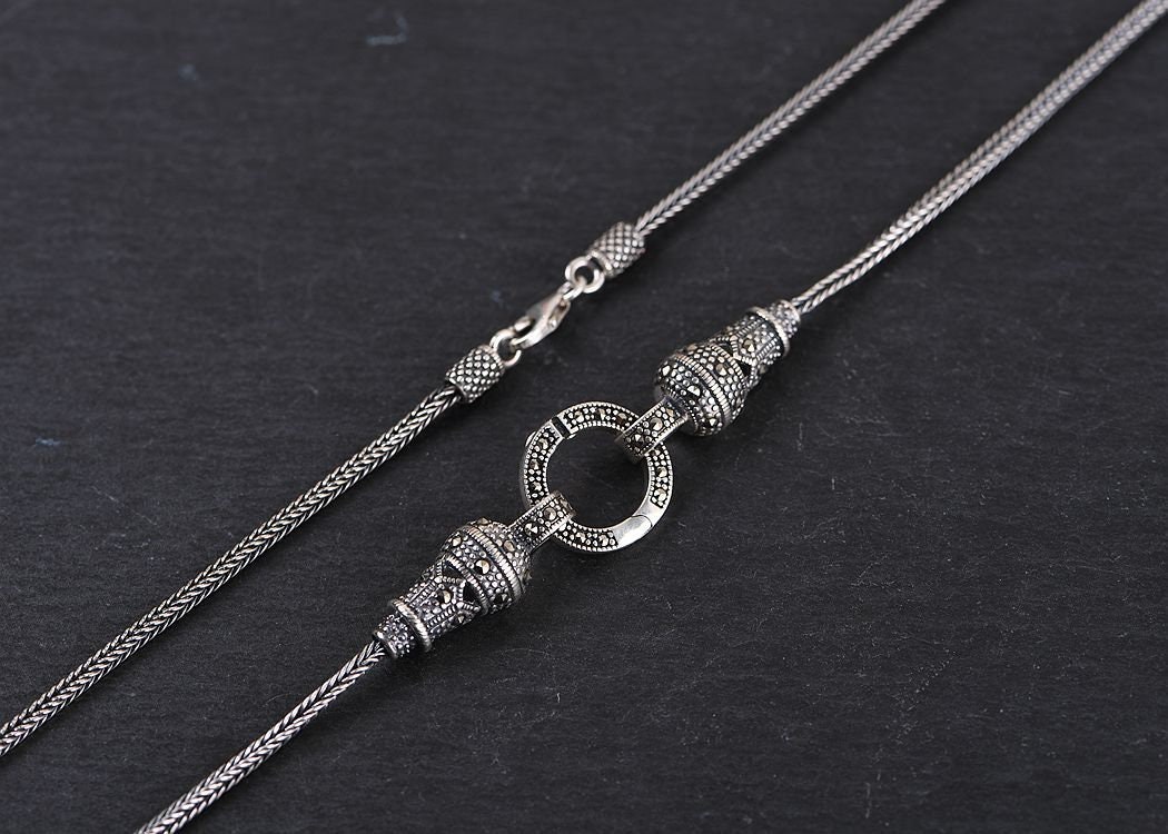 925 Sterling Silver Foxtail Chain Silver Chain Necklace - Etsy