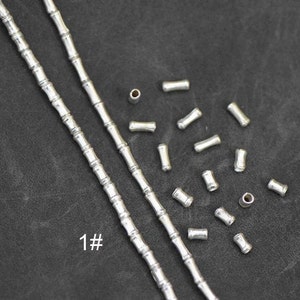 30 Sterling Silver Tube Beads, Silver Spacer Beads, Silver Small Tubes ...