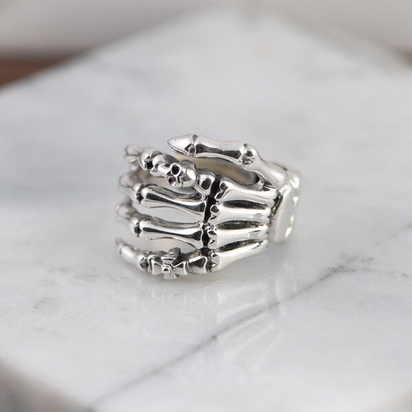 Silver Skull Ring - Etsy