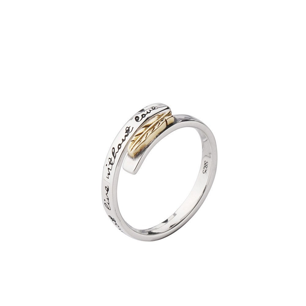 Sterling Silver Feather Ringsilver Ring Womenadjustable - Etsy