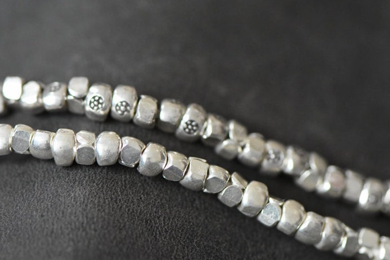 Sterling Silver Beads Silver Seed Beadssilver Irregular - Etsy