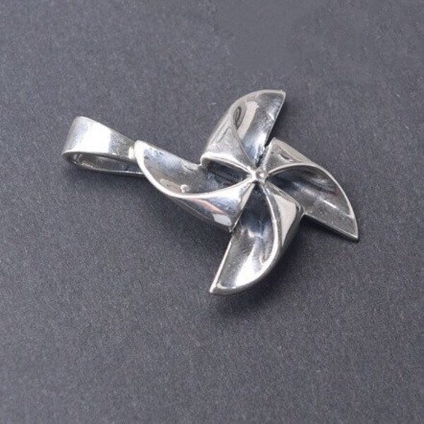 Silver Windmill - Etsy