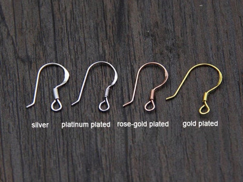 10 Pairs Sterling Silver Ear Hooks Wire Hooks Earring - Etsy