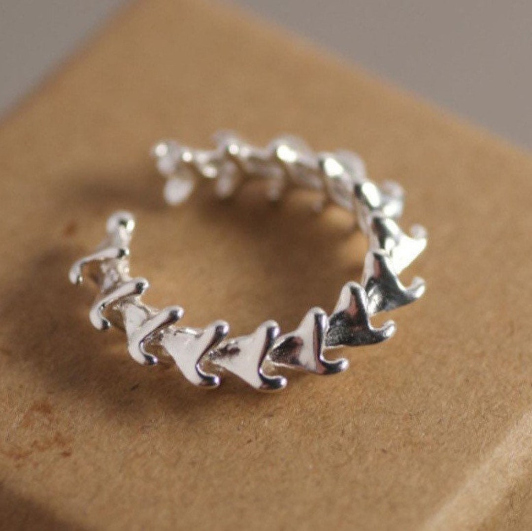 Sterling Silver Dragon Snake Bone Ring,adjustable Ring,silver Ring ...