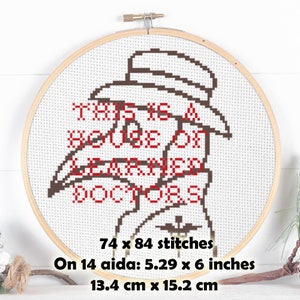 Plague Doctor Cross Stitch Pattern, New Doctor Cross Stitch, Doctor ...