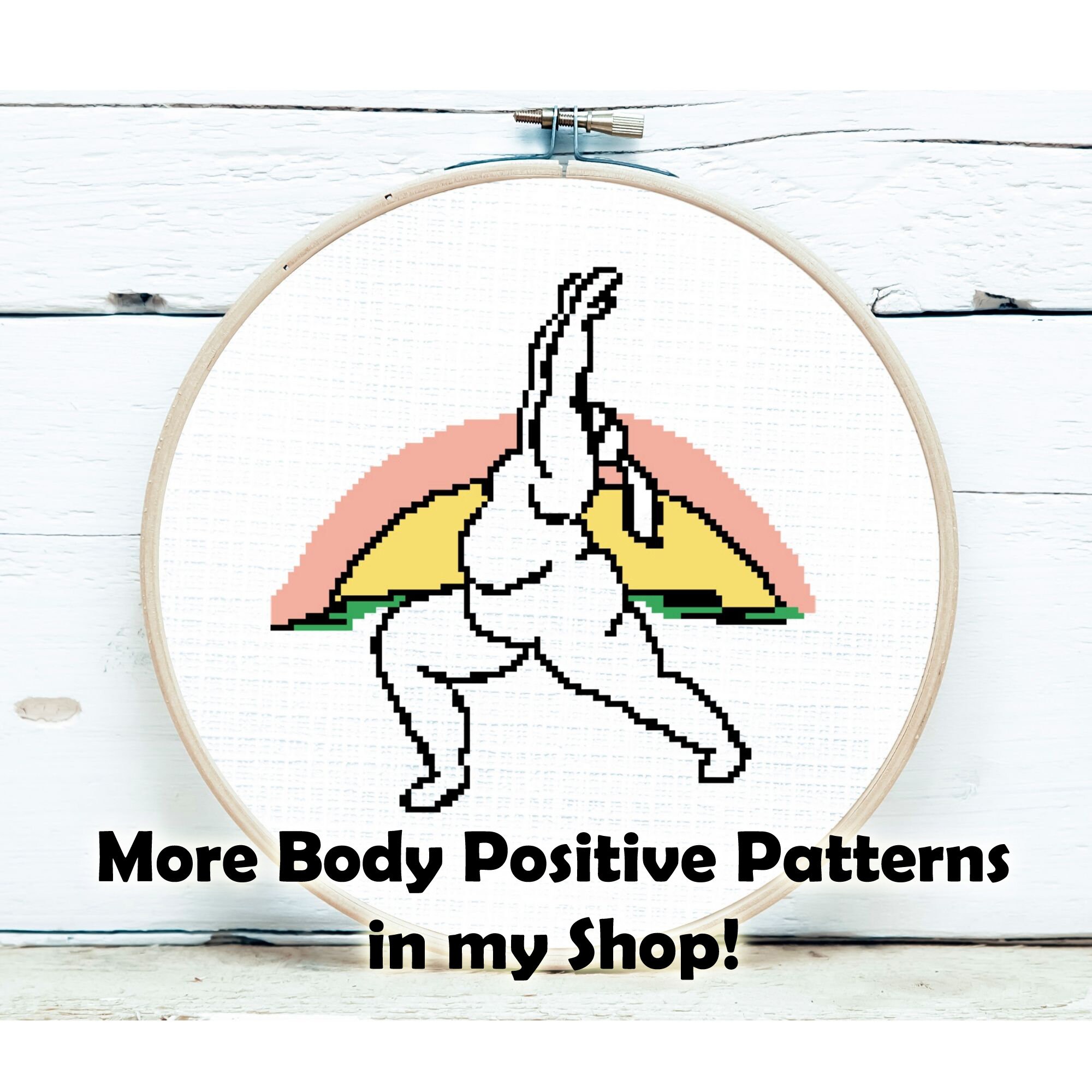 Fat Woman Cross Stitch Pattern Body Positive Gifts for | Etsy
