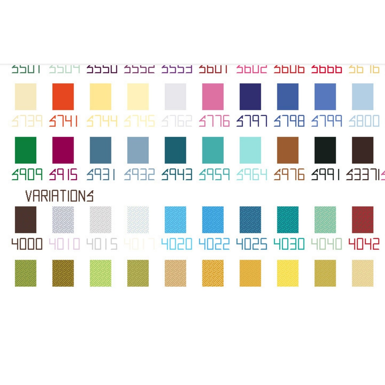DMC Floss Color Chart, #4, DIY DMC Color Chart, Dmc Thread Chart, Dmc ...