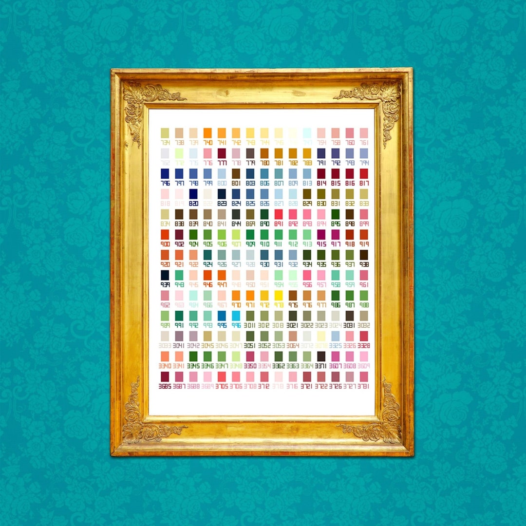 DMC Color Chart, #2, DMC Floss Color Chart, Dmc Thread Chart, Diy Dmc ...