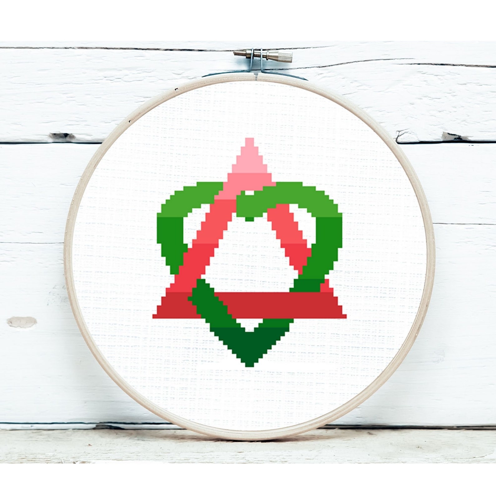 Adoption Triad Symbol, Cross Stitch Pattern PDF, Foster Parents, Birth ...