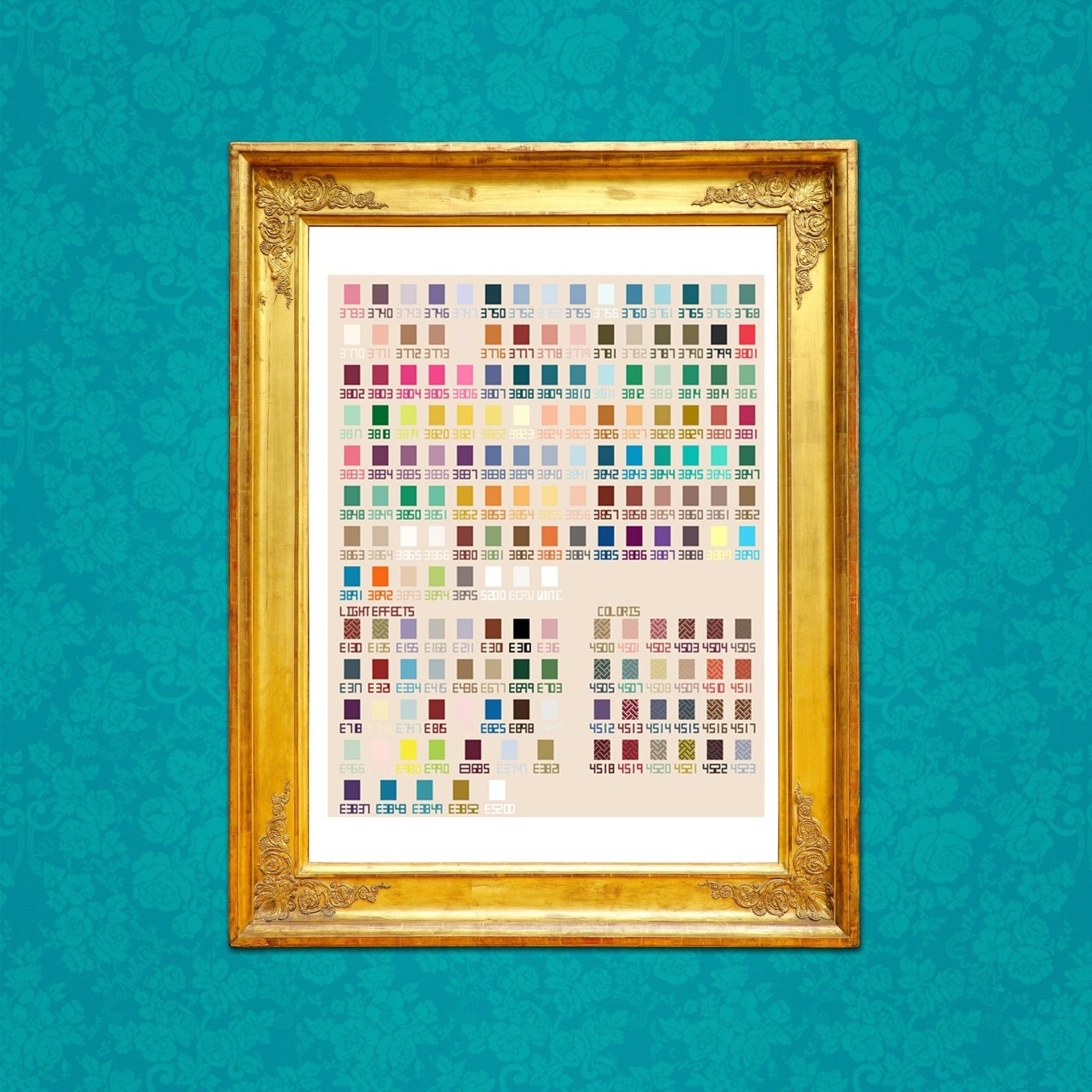 DMC Color Chart, 3, DMC Floss Color Chart, Dmc Thread Chart, Diy Dmc ...