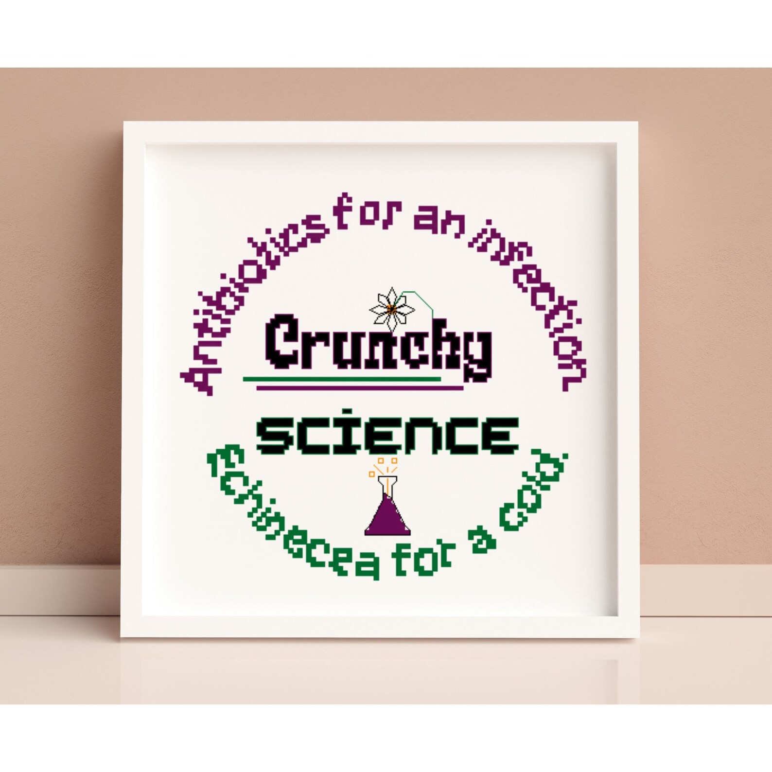 Crunchy Science Cross Stitch Pattern Subversive Cross Stitch - Etsy