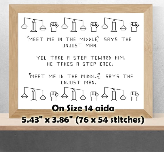 Social Justice Cross Stitch PATTERN Socialist Cross Stitch | Etsy