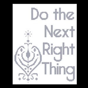 Princess Anna Cross Stitch PATTERN Pdf - Do the Next Right Thing - DMC ...