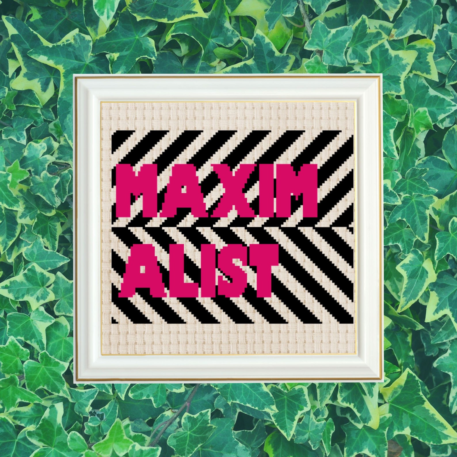 MAXIMALIST Cross Stitch Pattern, Maximalist Decor, Eclectic Style ...