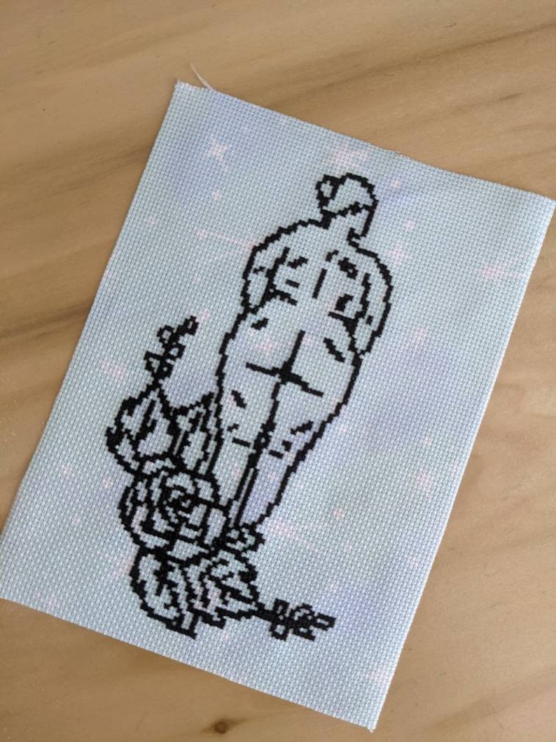 Fat Woman Cross Stitch Pattern Body Positive Gifts for | Etsy