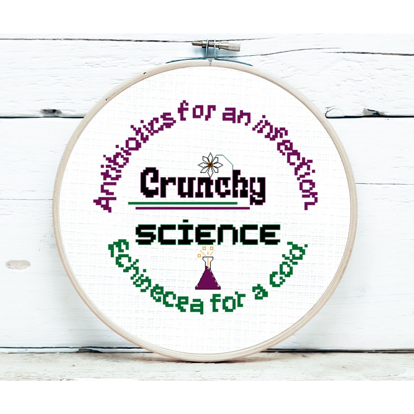 Crunchy Science Cross Stitch Pattern Subversive Cross Stitch - Etsy