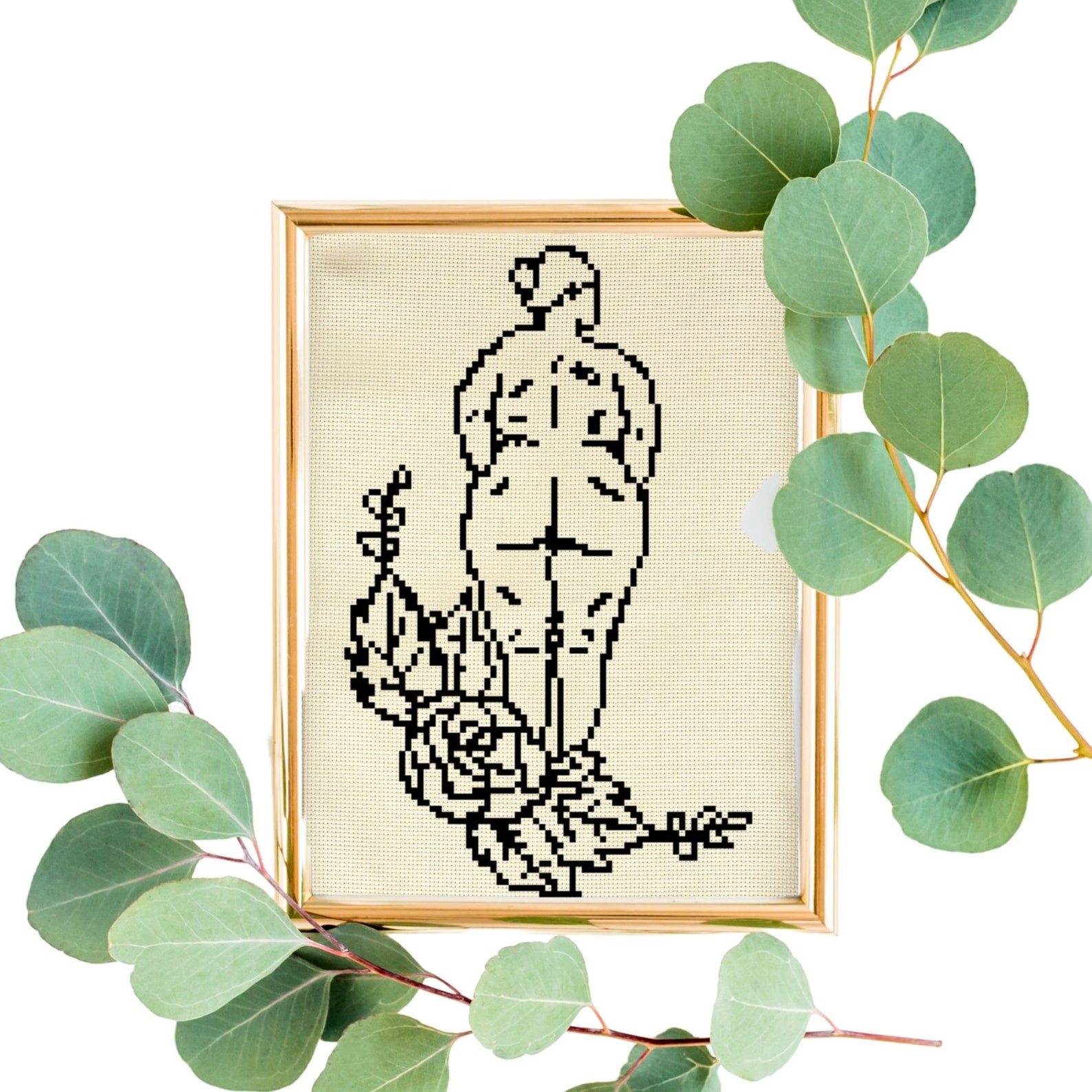 Fat Woman Cross Stitch Pattern Body Positive Gifts for - Etsy