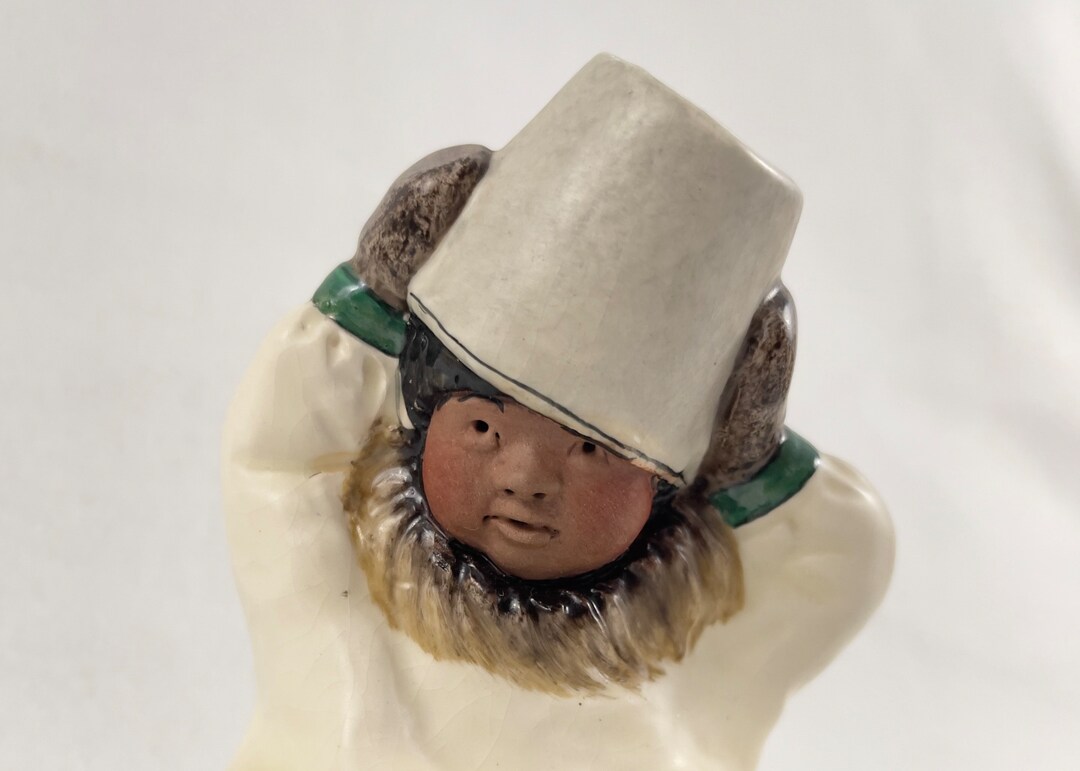 Vintage C. Alan Johnson Figurine of Intuit Boy With Bucket - Etsy
