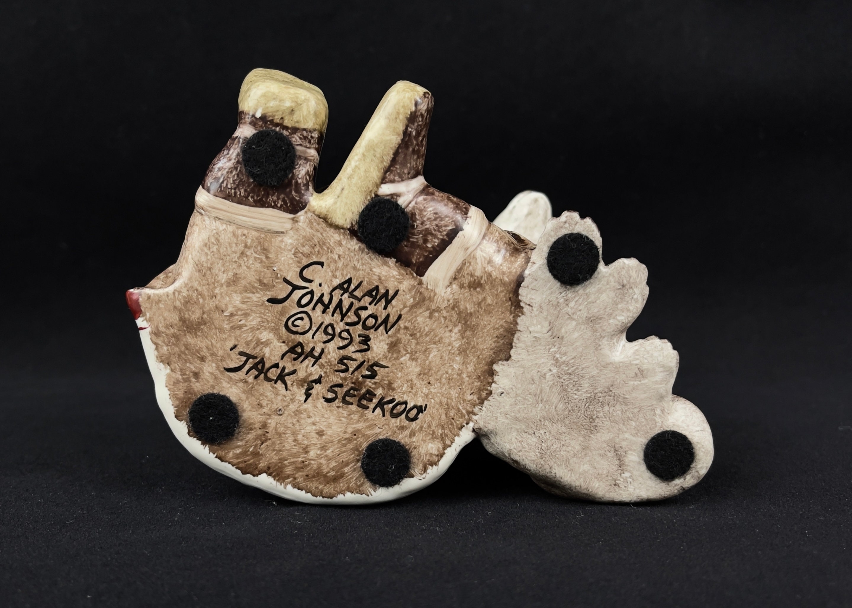 Vintage C Alan Johnson Figurine of Jake and Seekoo Signed by Artist - Etsy