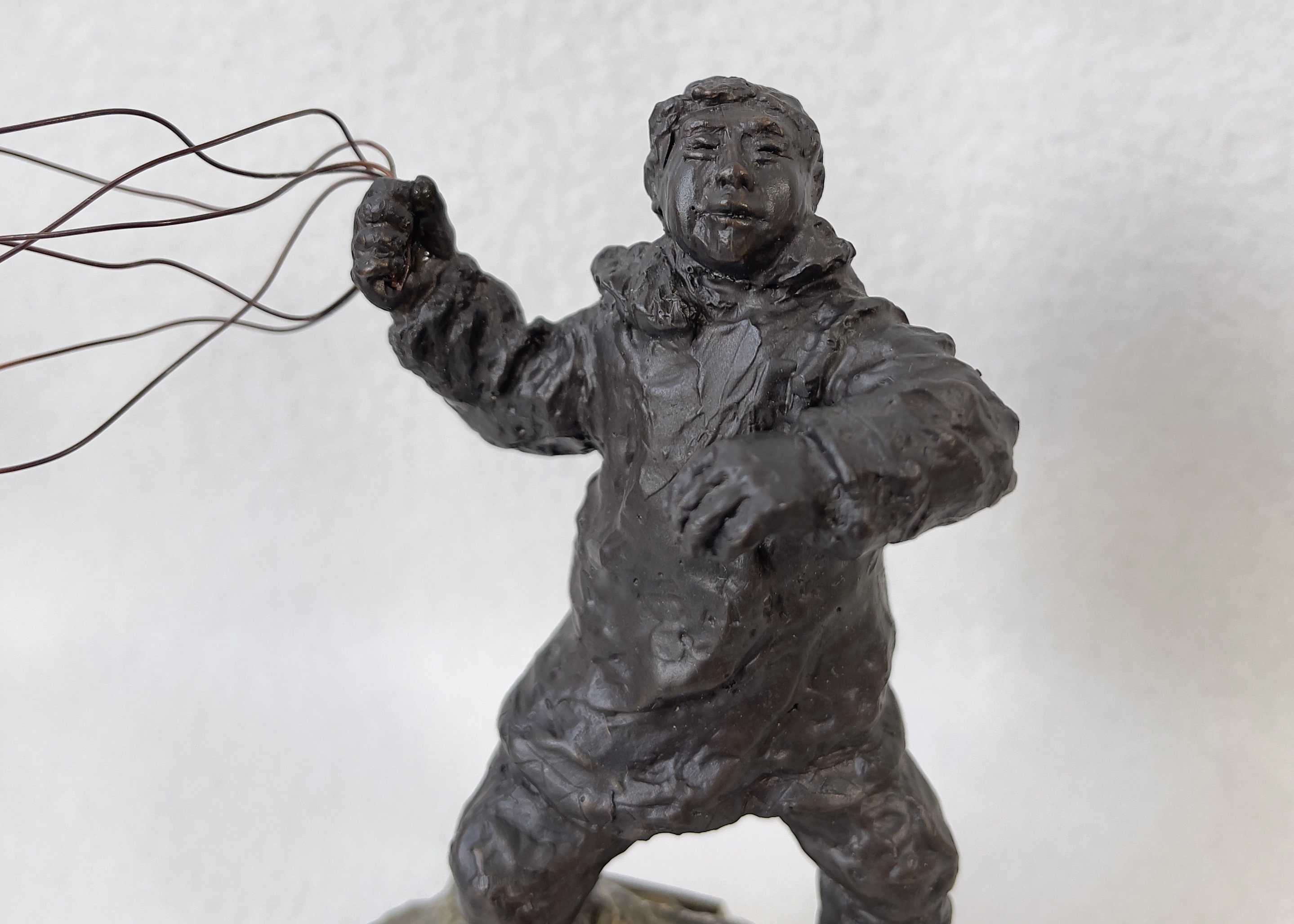 Rare C Alan Johnson Vintage Bronze Figurine the Bird Hunter - Etsy