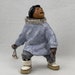 Signed C Alan Johnson Vintage Figurine the Bird Hunter With Blue Kuspuk ...