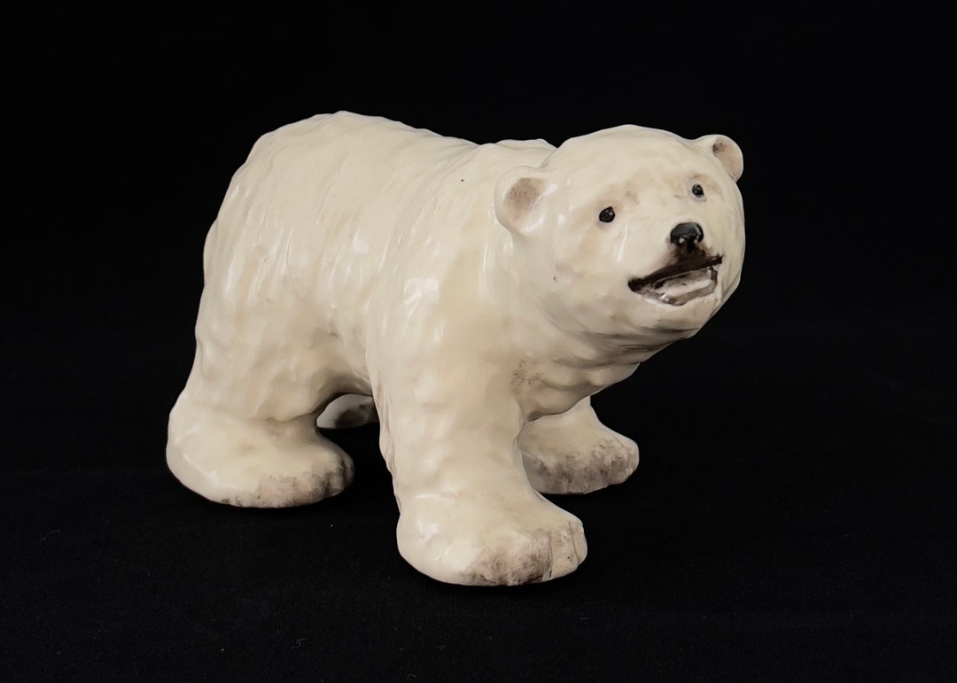 Vintage C Alan Johnson Figurine Polar Bear Cub - Etsy