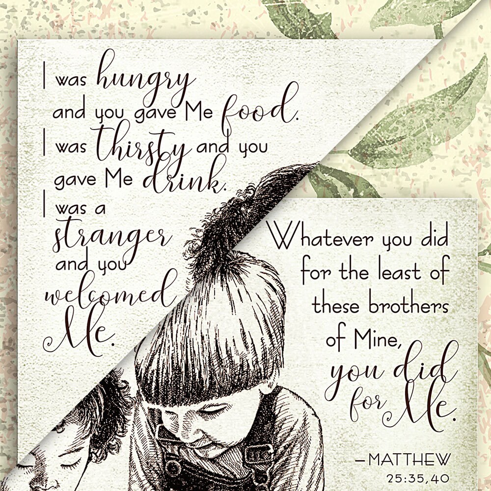 Pen & Ink Drawing, “A Little Help,” Children Illustration, Bible Verse ...