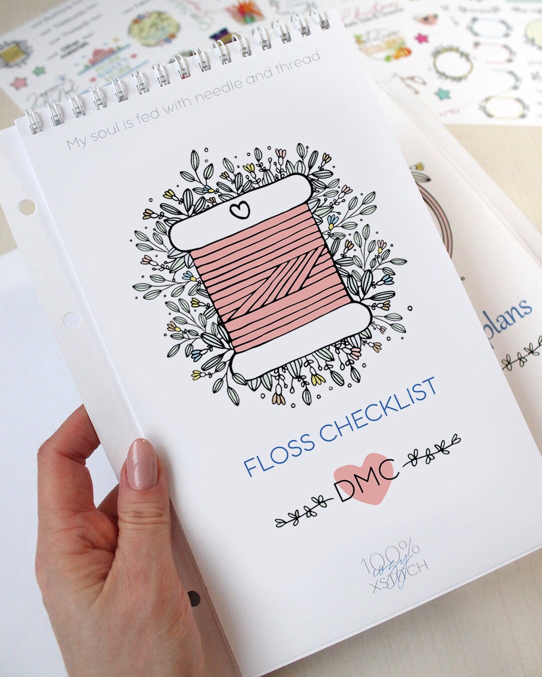 Caddies & Holders Storage Sewing DMC Floss Inventory Tracker CXC Floss ...