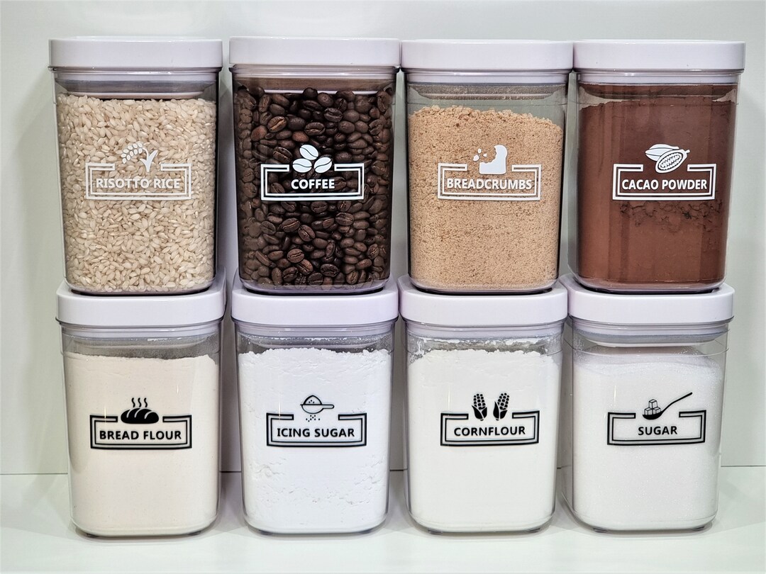 Kitchen Jars Sticker Labels Svg-files Pdf Jpeg Png for Silhouette/cameo ...