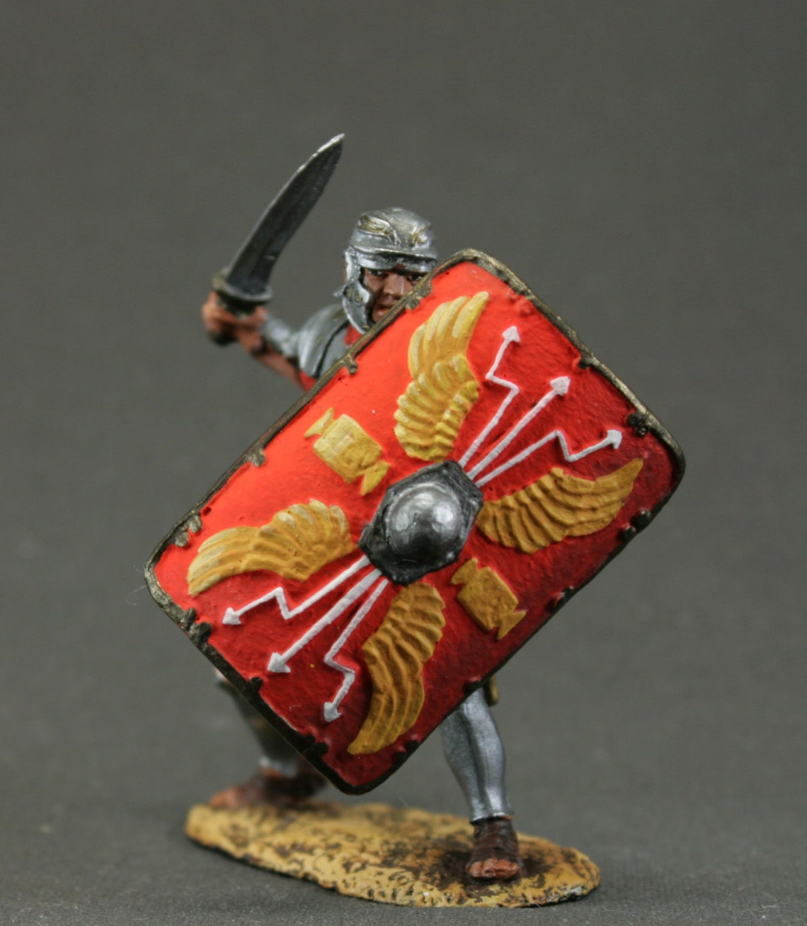 Roman Soldier Toys Hand Painted Toy tin soldiers 54 mm 1/32 | Etsy