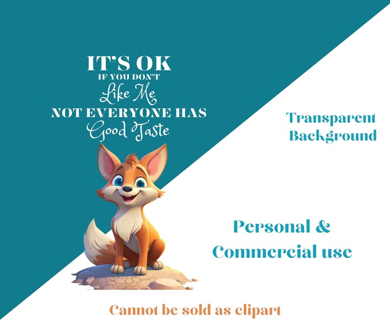 Funny and Cute Sarcastic Animals, Commercial Use, Clipart PNG Bundle 32 ...